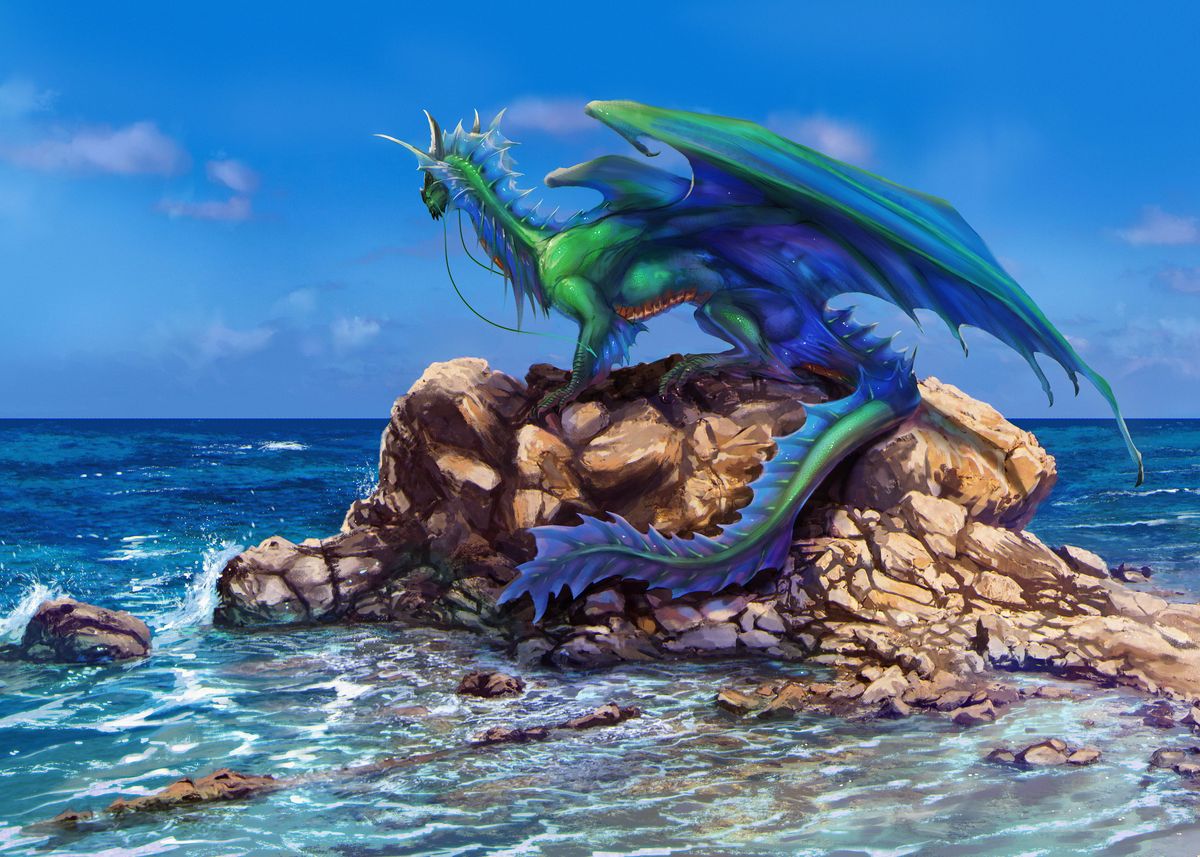 'Fresh Tide' Poster, picture, metal print, paint by Isvoc | Displate