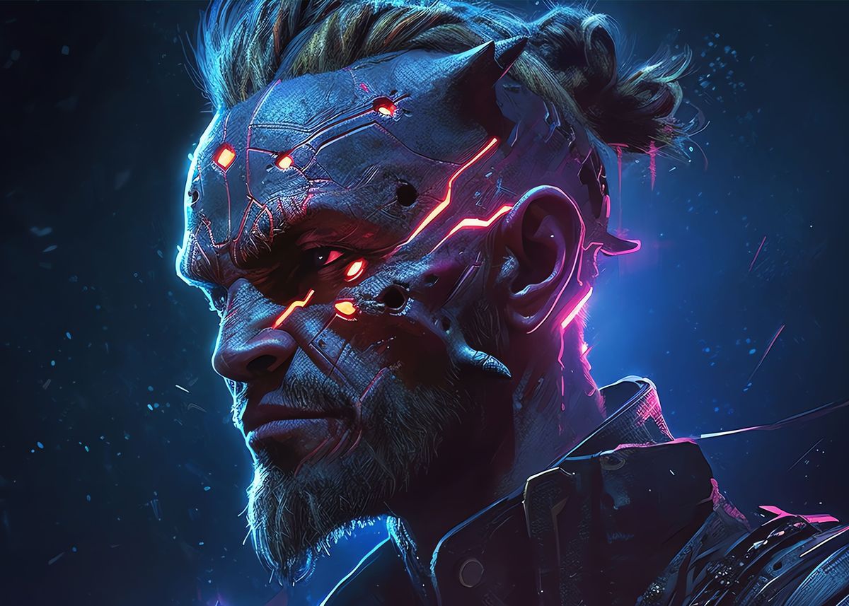 'demon punk' Poster by Trisya Art | Displate