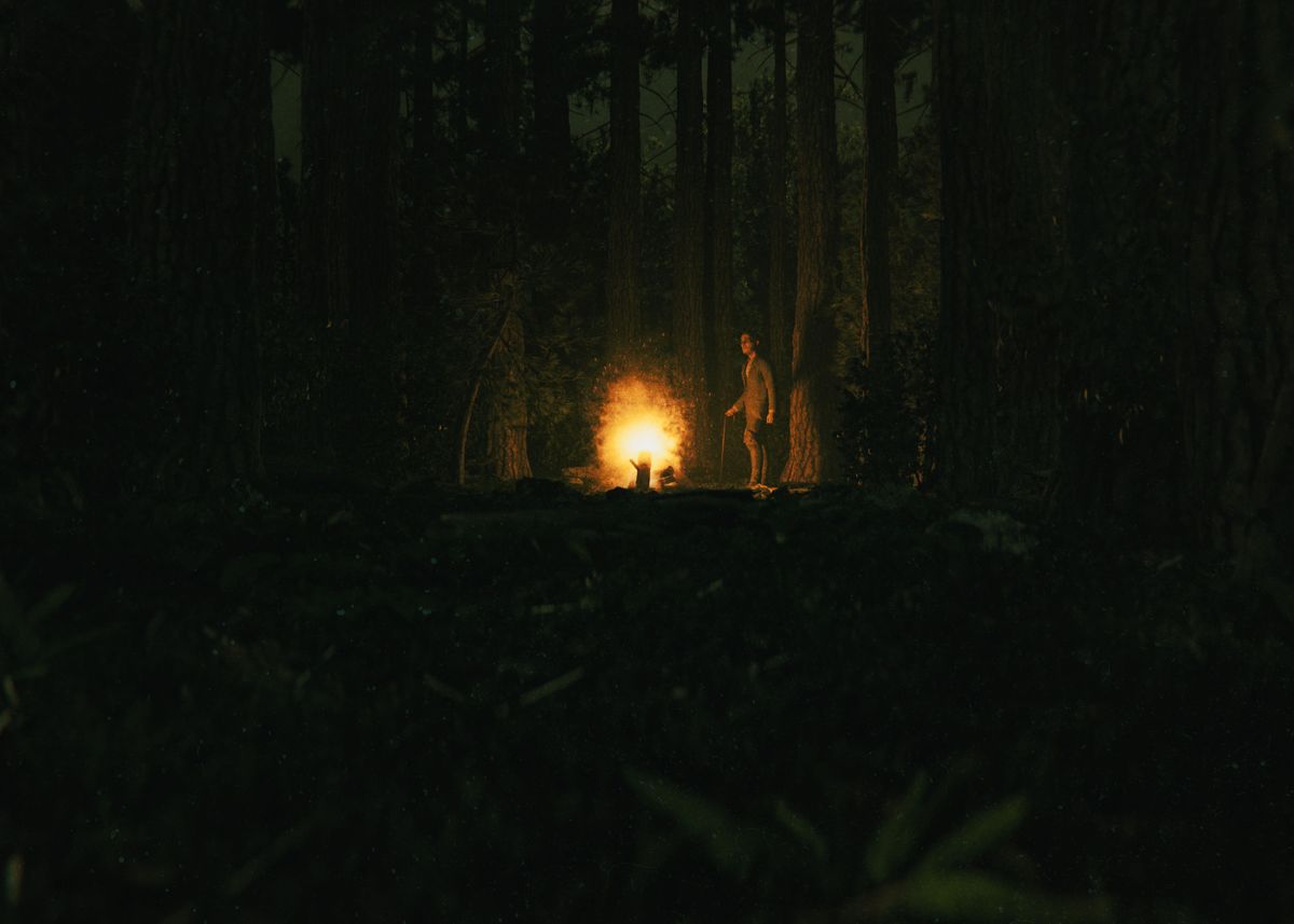 'Camp Fire Scene 1 3D' Poster by Irawan Rizky | Displate