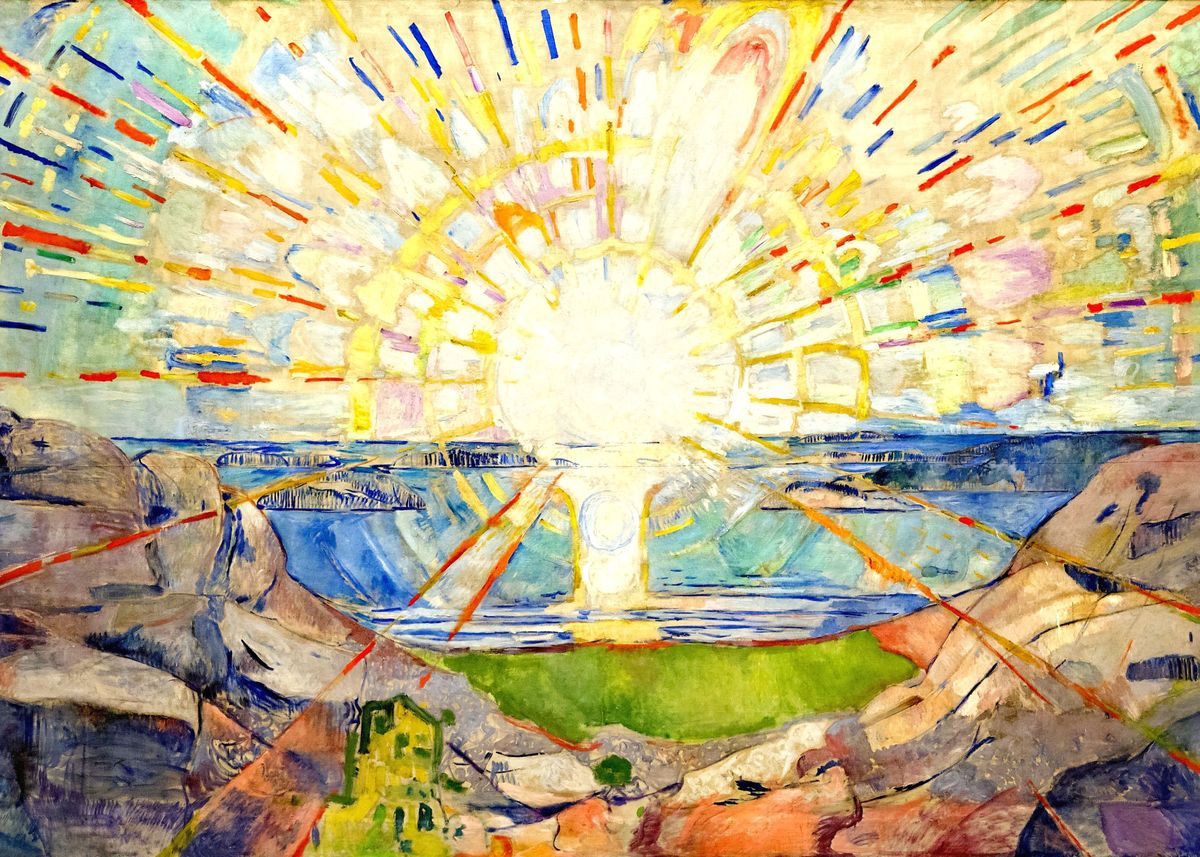 'Edvard Munch The Sun 1911' Poster, picture, metal print, paint by ...