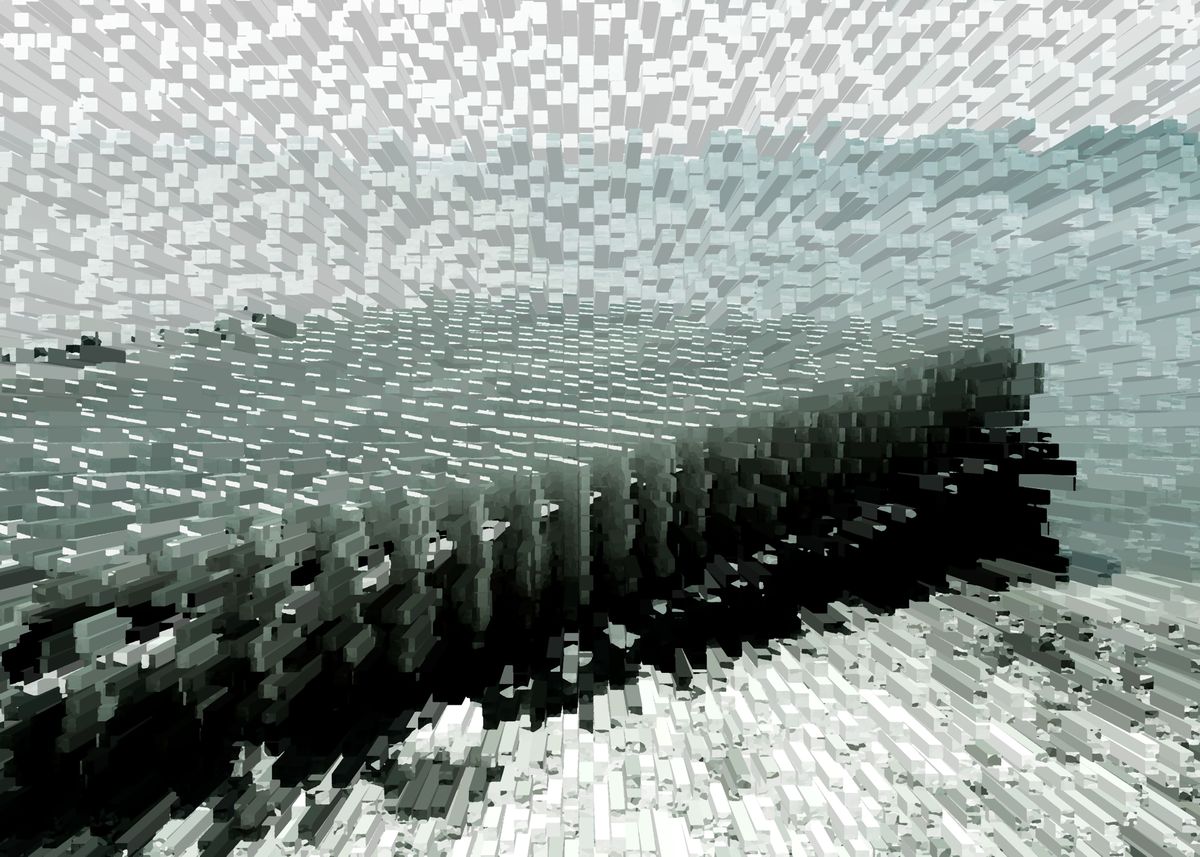 'Ocean shore extrude' Poster, picture, metal print, paint by Edy Art ...