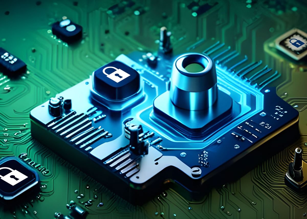 'security technology' Poster, picture, metal print, paint by Vs 1489 ...