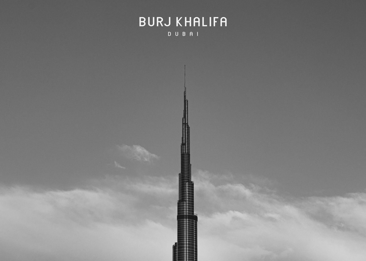 'Burj Khalifa ' Poster, picture, metal print, paint by Travel Addict ...