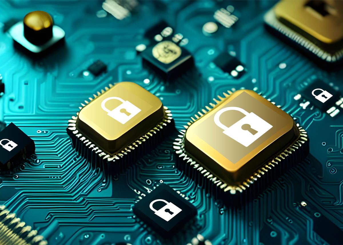 'security technology' Poster, picture, metal print, paint by Vs 1489 ...