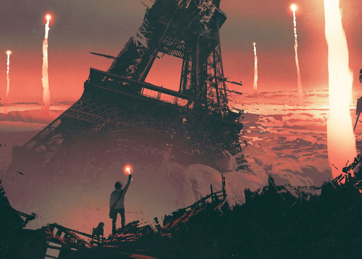 'Post apocalyptic' Poster, picture, metal print, paint by Color Art ...