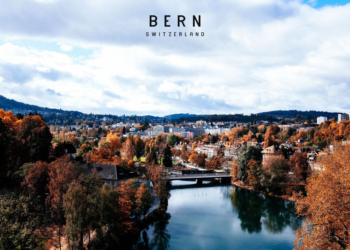 'Bern ' Poster, picture, metal print, paint by Travel Addict | Displate
