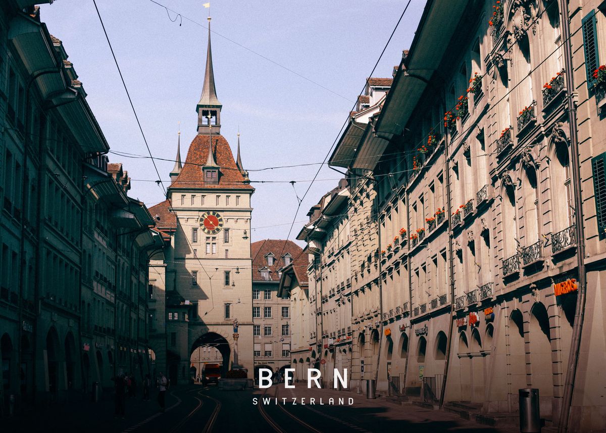 'Bern ' Poster, picture, metal print, paint by Travel Addict | Displate