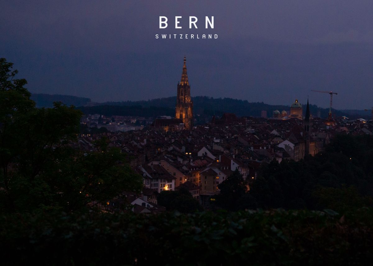 'Bern ' Poster, picture, metal print, paint by Travel Addict | Displate