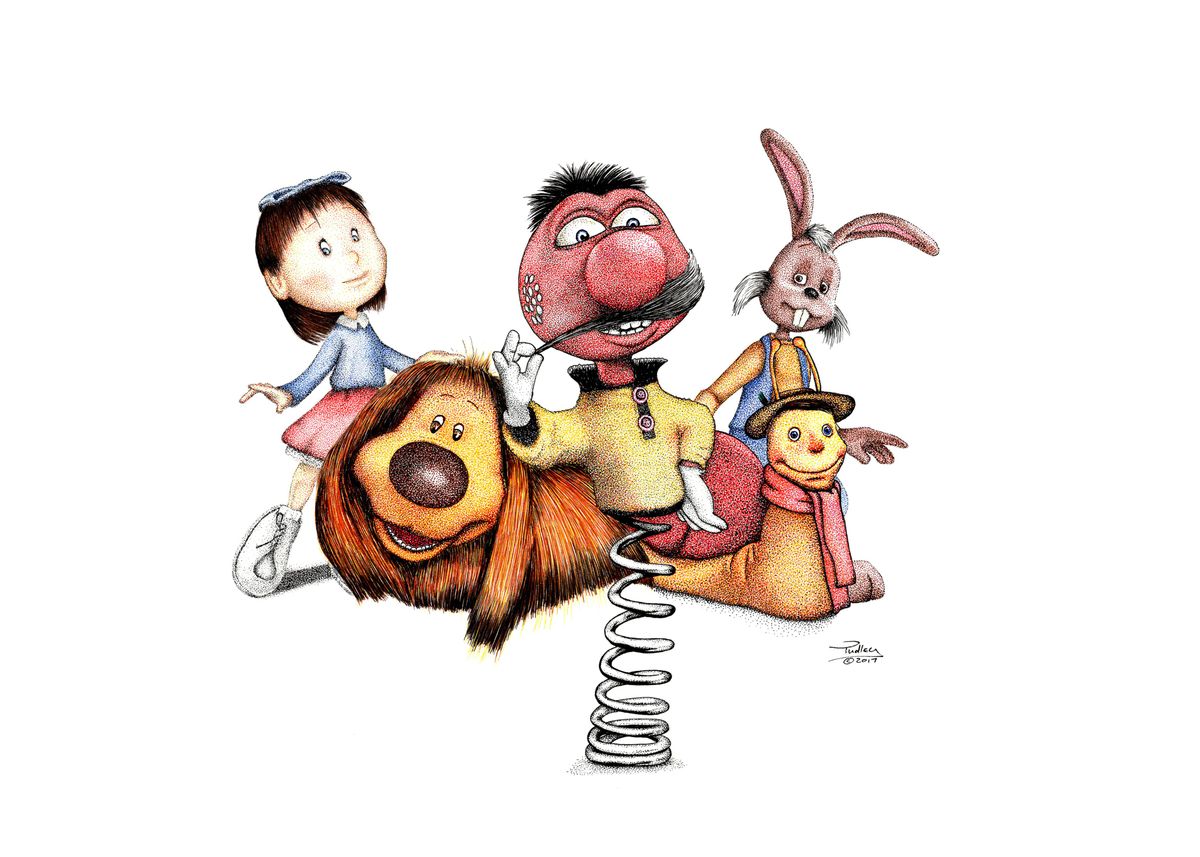 'Magic Roundabout' Poster, picture, metal print, paint by ArtWorld ...