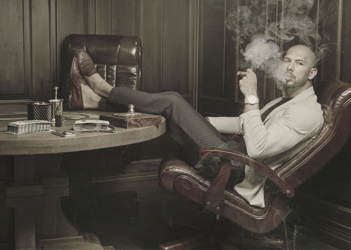 'Top G Smoking Cigar' Poster, picture, metal print, paint by Alexander ...