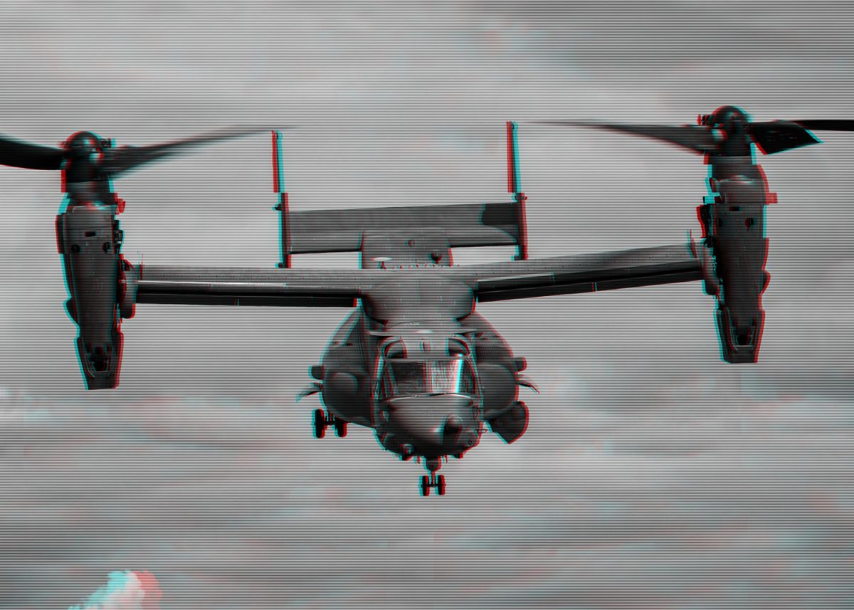 'V22 Osprey Vtol Aircraft' Poster, picture, metal print, paint by ...
