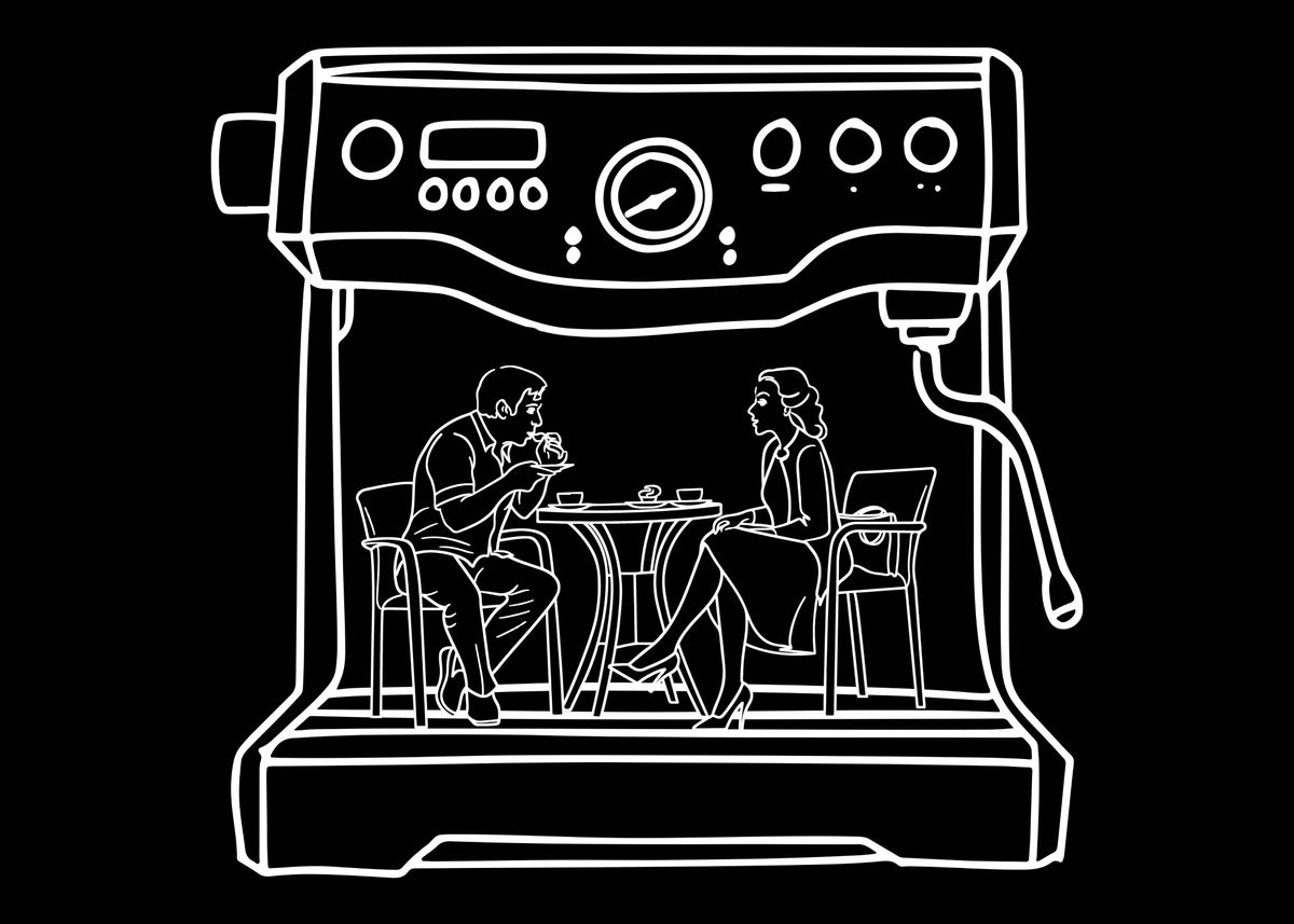 'Barista Coffee Artist' Poster by CrazySquirrel | Displate