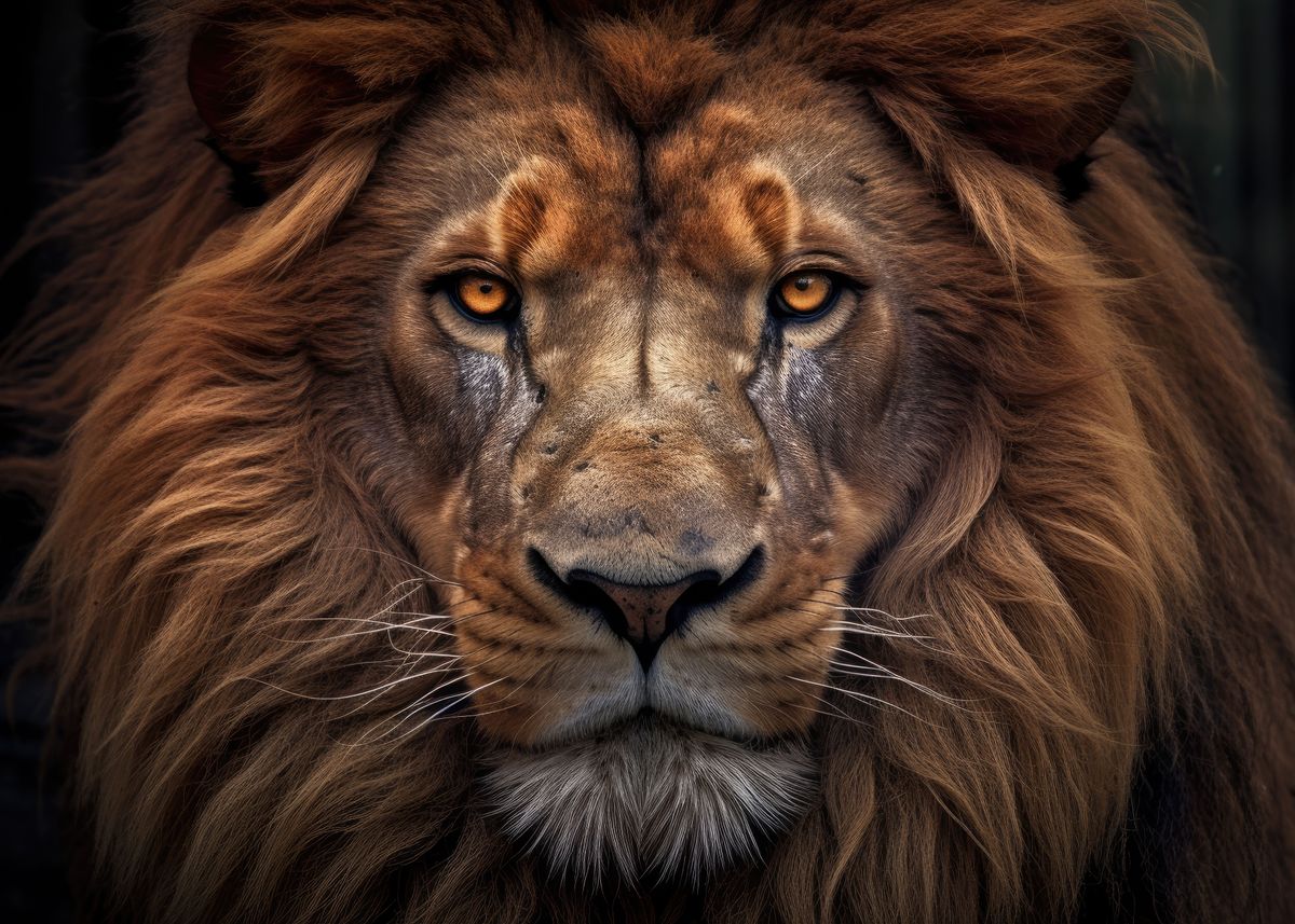 'Ferocious Predator Lion' Poster by mindscapephotos | Displate