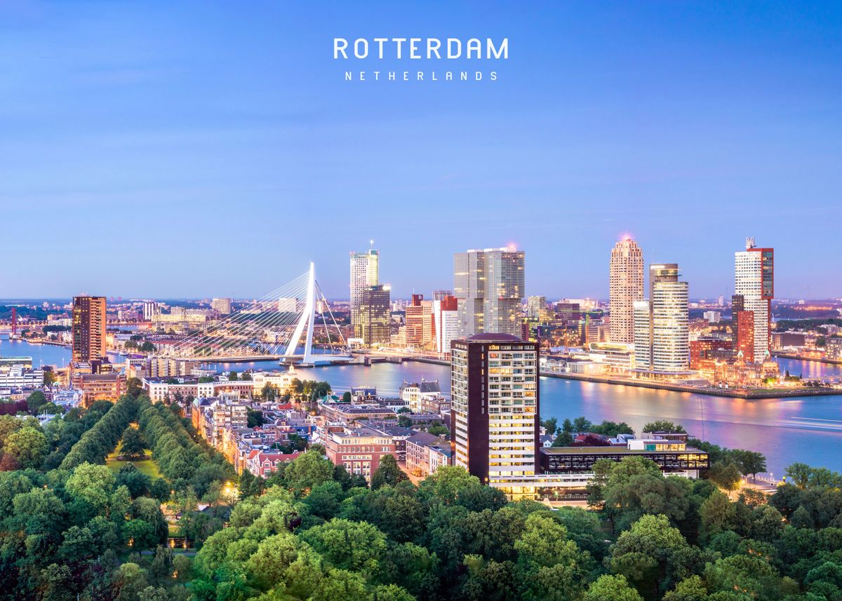 'Rotterdam ' Poster, picture, metal print, paint by Big City | Displate