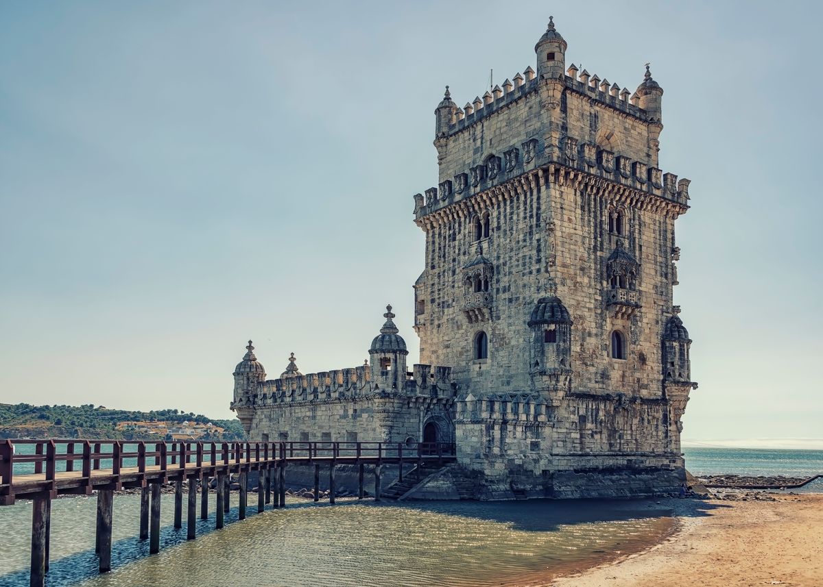 'Belem Tower ' Poster, picture, metal print, paint by Mango Art | Displate