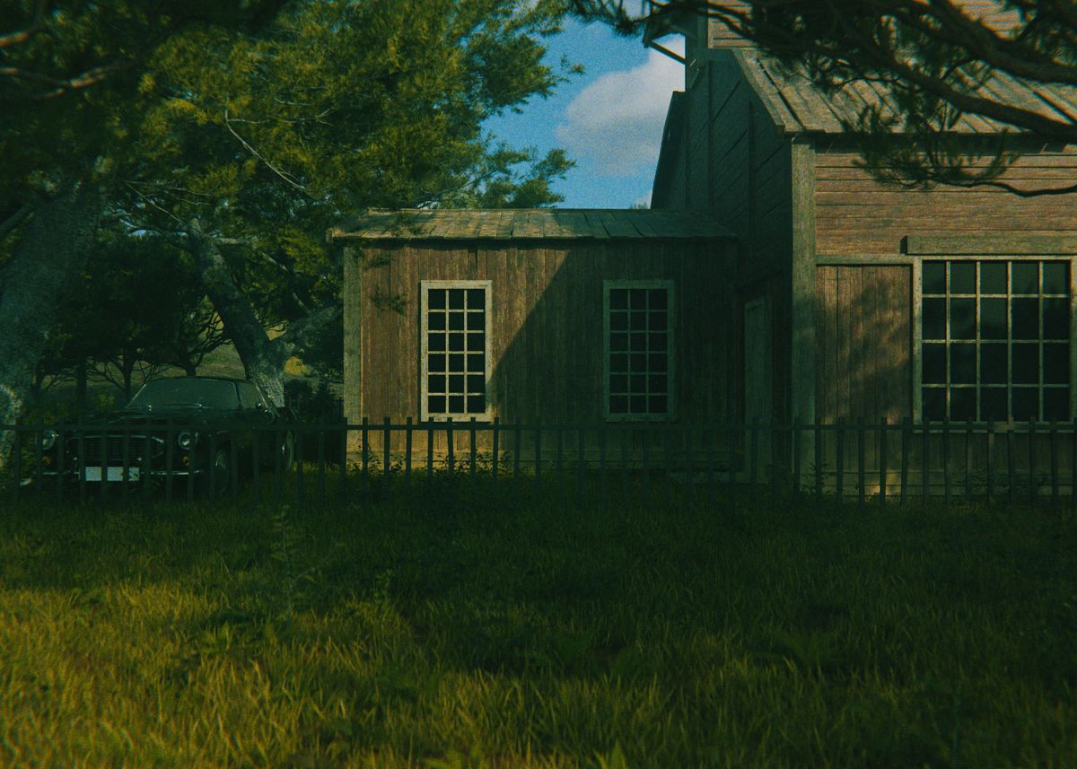 'Unused Barn Scene 1 3D S' Poster, picture, metal print, paint by ...