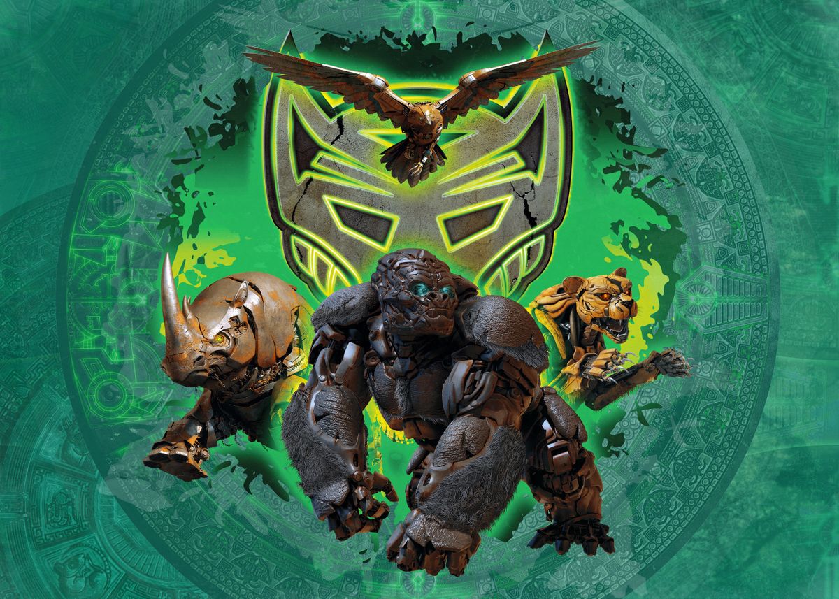 'Maximals Attack!' Poster, picture, metal print, paint by Transformers ...