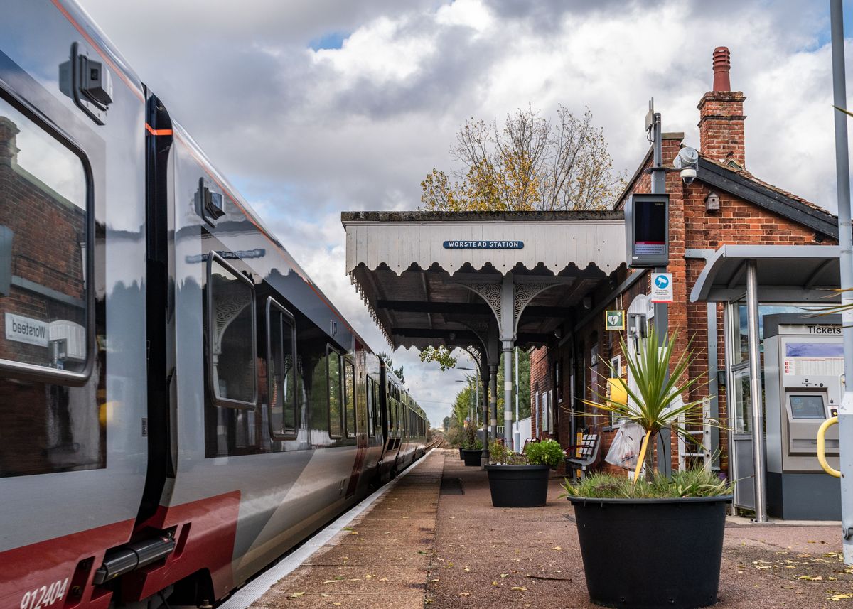 'Railscape Urban Journey' Poster, picture, metal print, paint by Tadas Lisauskas | Displate