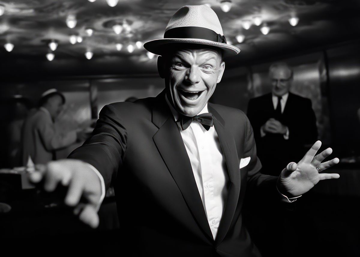 'Vintage Crooner at Piano' Poster, picture, metal print, paint by ...