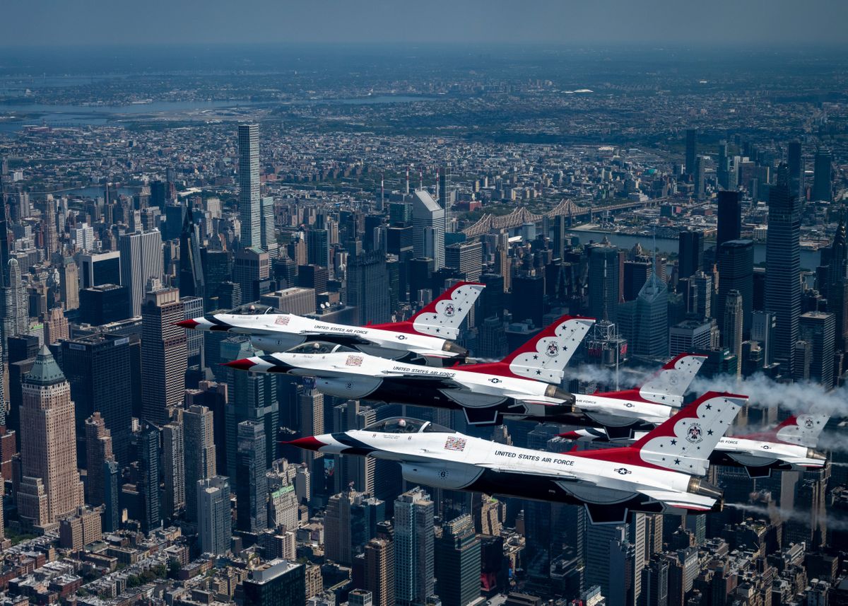 'USAF Thunderbirds' Poster, picture, metal print, paint by Conceptual ...