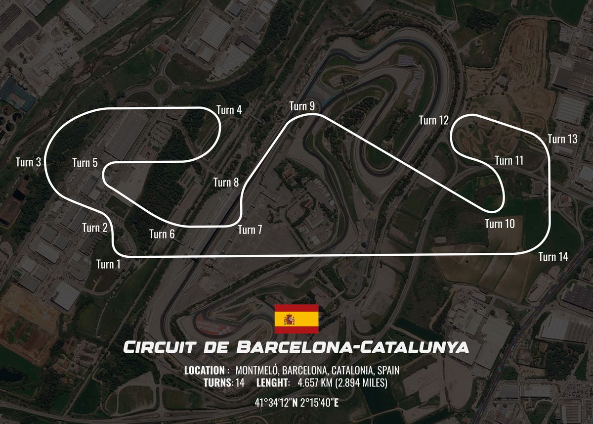 'Catalunya Circuit' Poster, picture, metal print, paint by Ahmad Nur ...