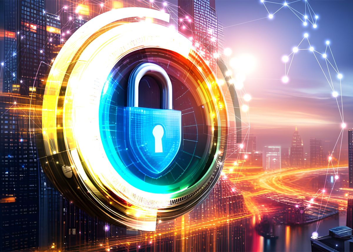 'Cyber security' Poster, picture, metal print, paint by Vs 1489 | Displate