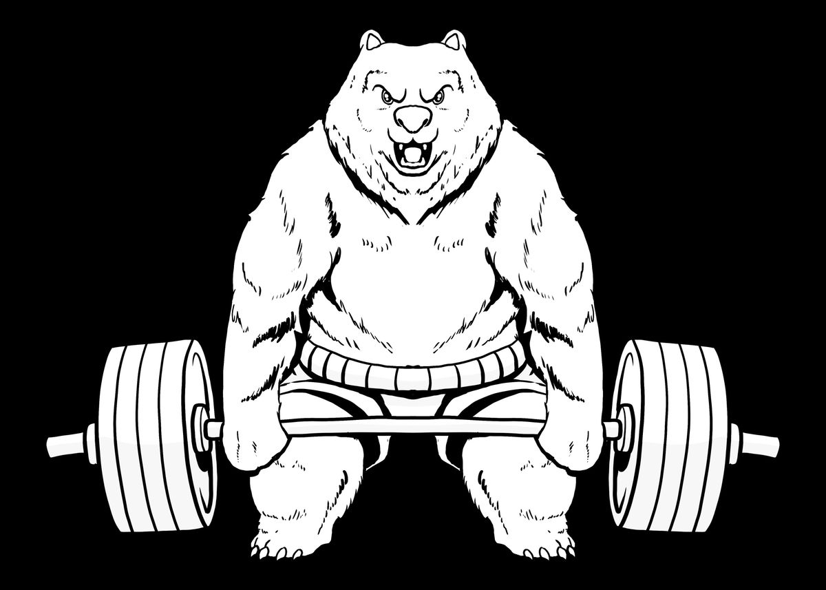 'Powerlifting Powerlifter' Poster, picture, metal print, paint by ...