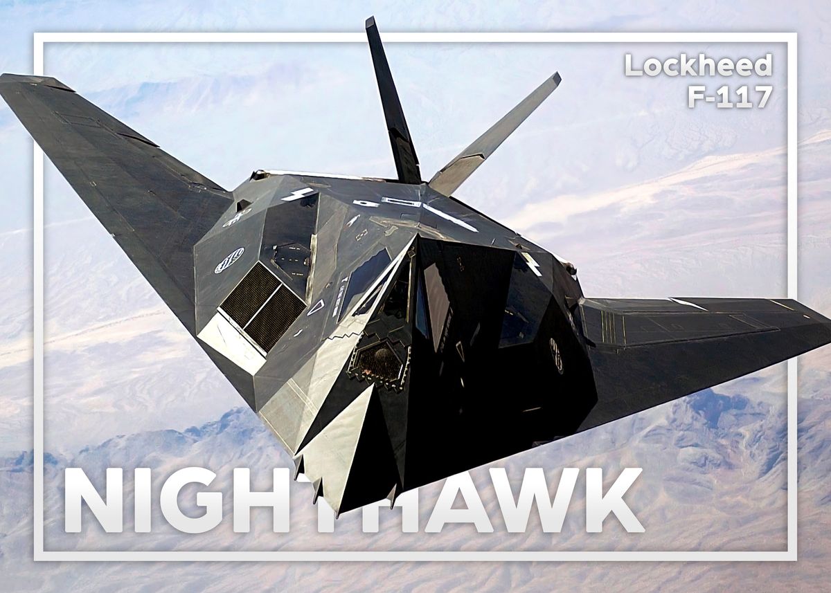 'F117 NightHawk' Poster, picture, metal print, paint by AirCraft Lover ...
