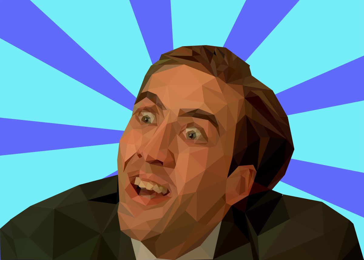 'sarcastic nicholas meme' Poster by Lowpoly Posters | Displate