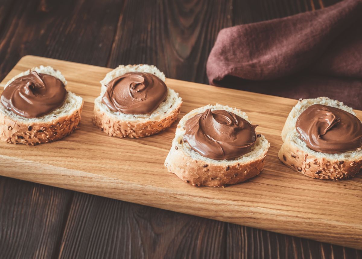 'Baguette with nutella' Poster, picture, metal print, paint by ...