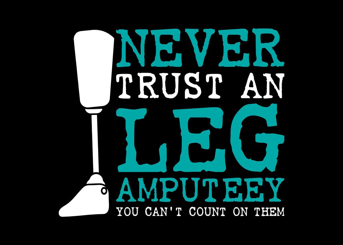 'Leg Amputee' Poster, picture, metal print, paint by Sebastian Wünsche ...