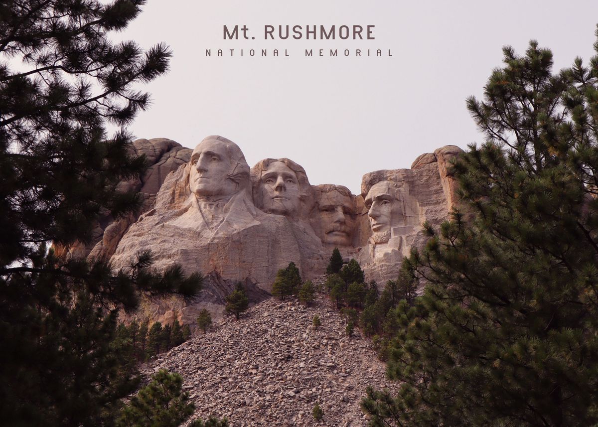 'Mount Rushmore ' Poster, picture, metal print, paint by Big City ...