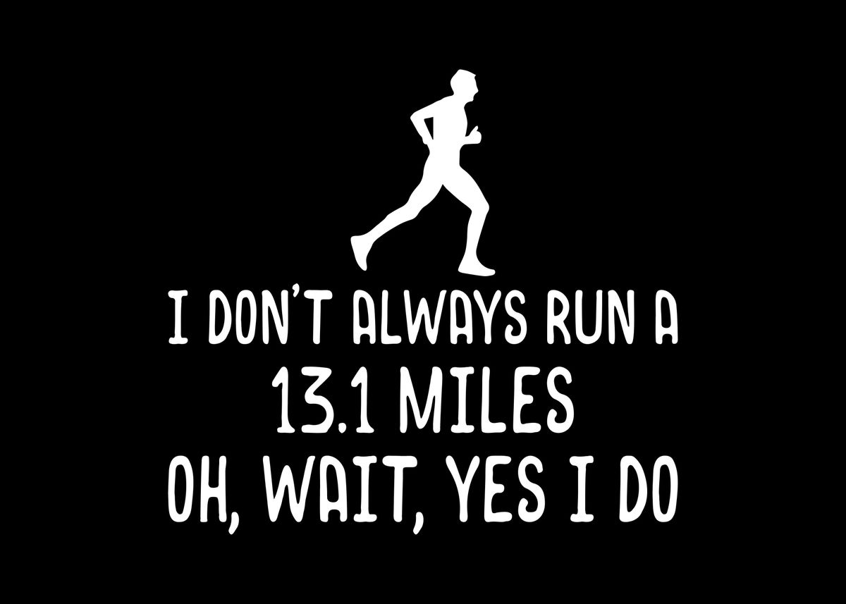 'Half Marathon' Poster by Sebastian Wünsche | Displate