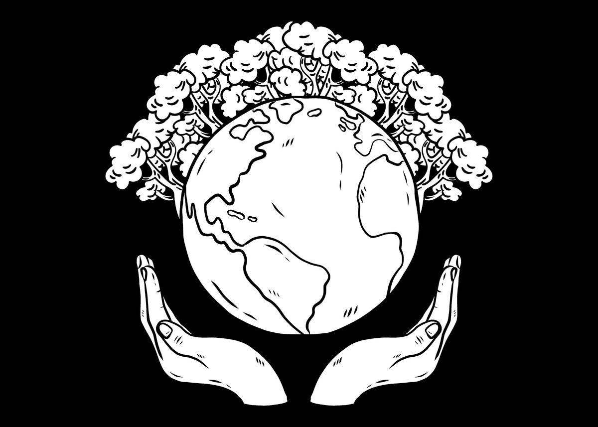 'Climate Change Earth' Poster, picture, metal print, paint by ...