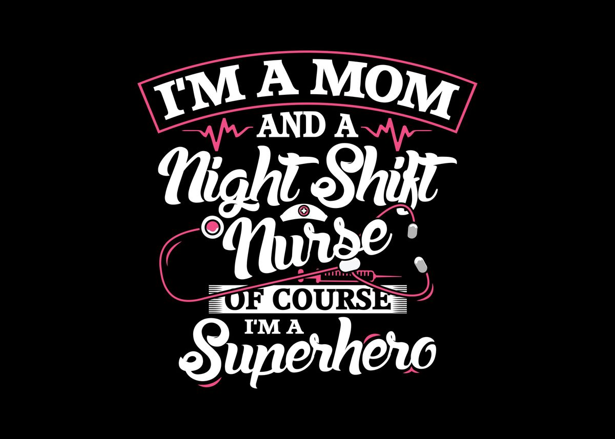 'Night Shift Nurse' Poster, picture, metal print, paint by Sebastian ...
