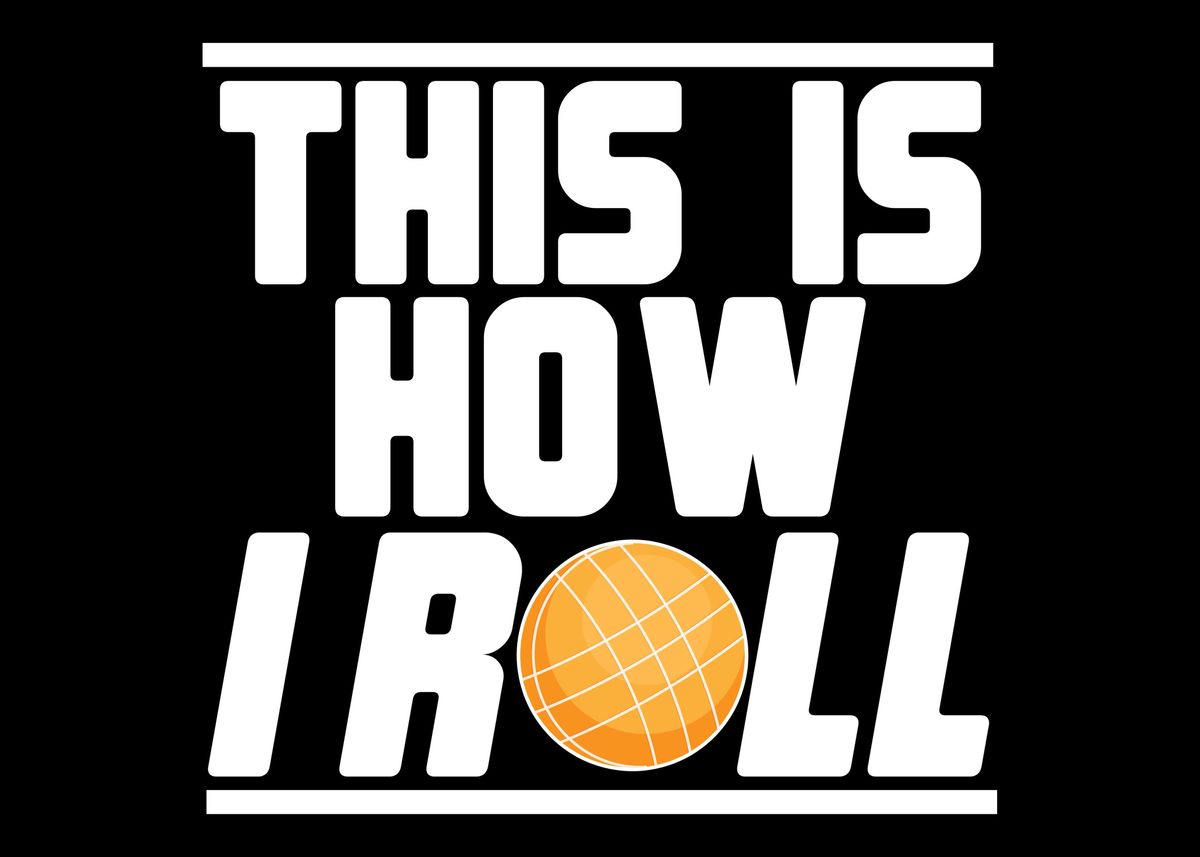 'Bocce Ball Player' Poster, picture, metal print, paint by ...