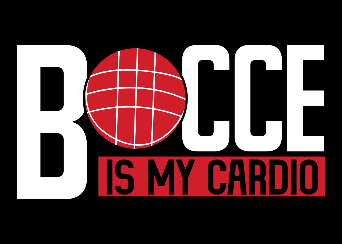 'Funny Bocce Ball Player' Poster, picture, metal print, paint by ...