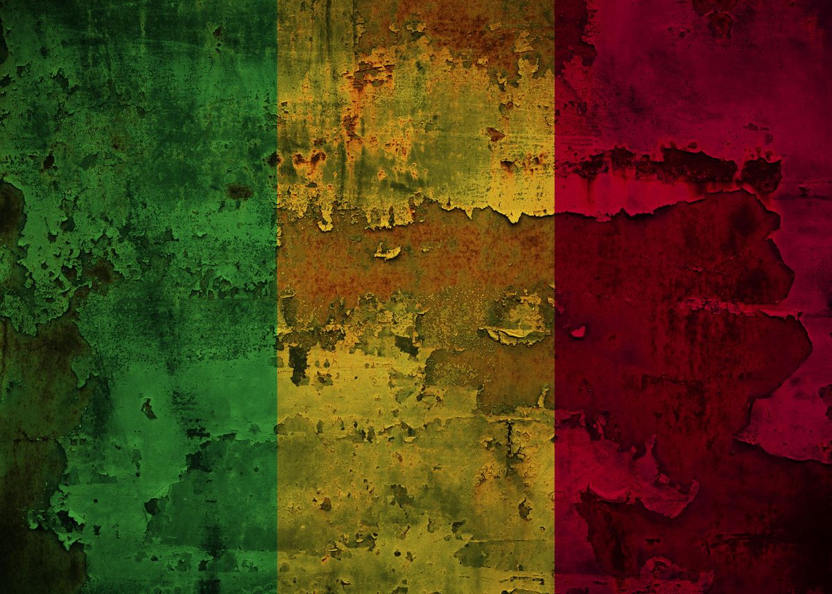 'Mali' Poster, picture, metal print, paint by Eli Cassin | Displate