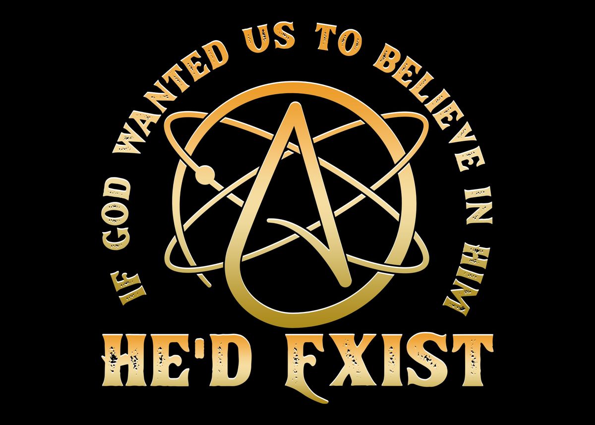 'Atheist Atheism' Poster by AestheticAlex | Displate