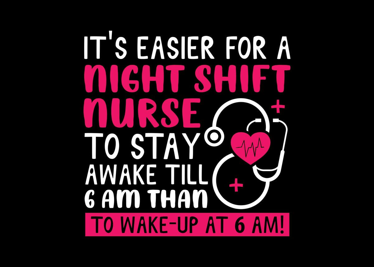 'Night Shift Nurse' Poster, picture, metal print, paint by Sebastian ...