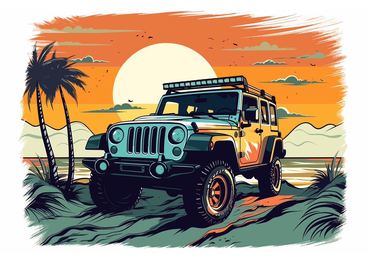 'A big wheel' Poster, picture, metal print, paint by Mobilunik | Displate