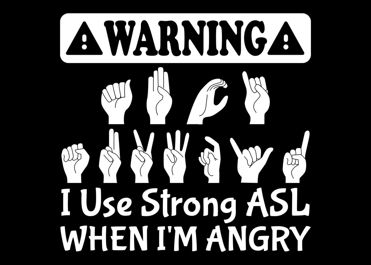 'Deaf Pride Sign Language' Poster by AestheticAlex | Displate