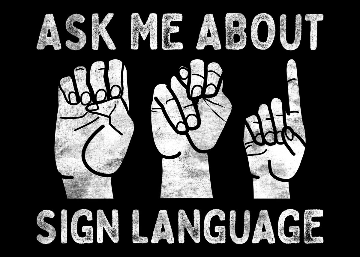 'Deaf Pride ASL' Poster by AestheticAlex | Displate