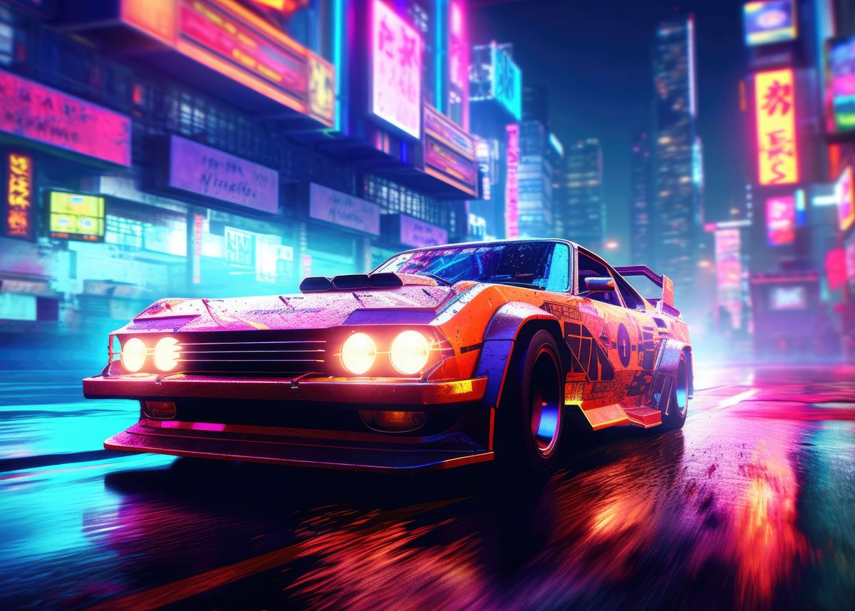 'Midnight Velocity' Poster by Jensen Art | Displate
