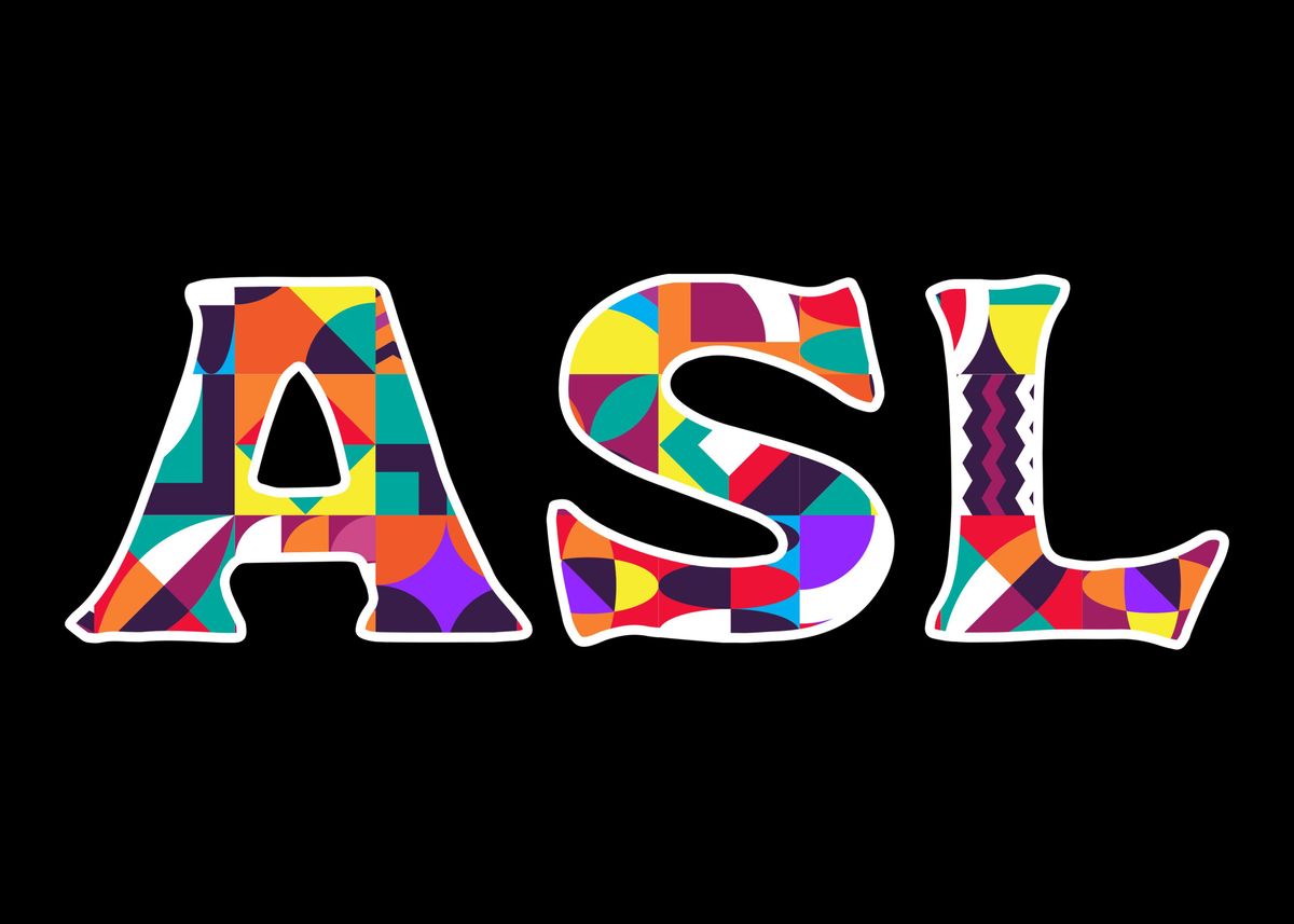 'Deaf Pride ASL' Poster, picture, metal print, paint by AestheticAlex ...