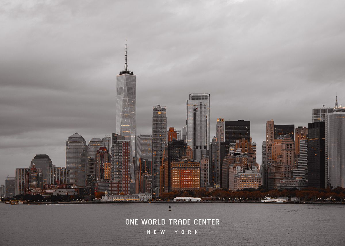 'One World Trade Center ' Poster, picture, metal print, paint by ...