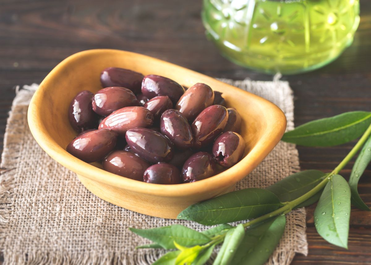 'Bowl of kalamata olives' Poster, picture, metal print, paint by ...