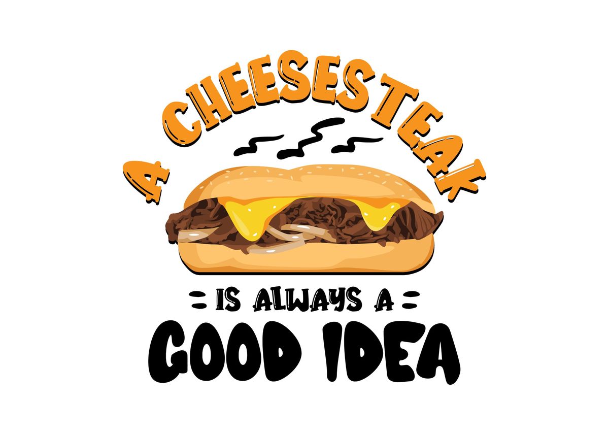 'Philly Cheesesteak' Poster, picture, metal print, paint by Sebastian ...