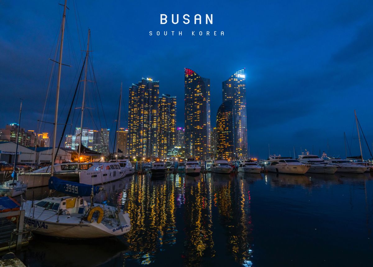 'Busan ' Poster, picture, metal print, paint by Big City | Displate