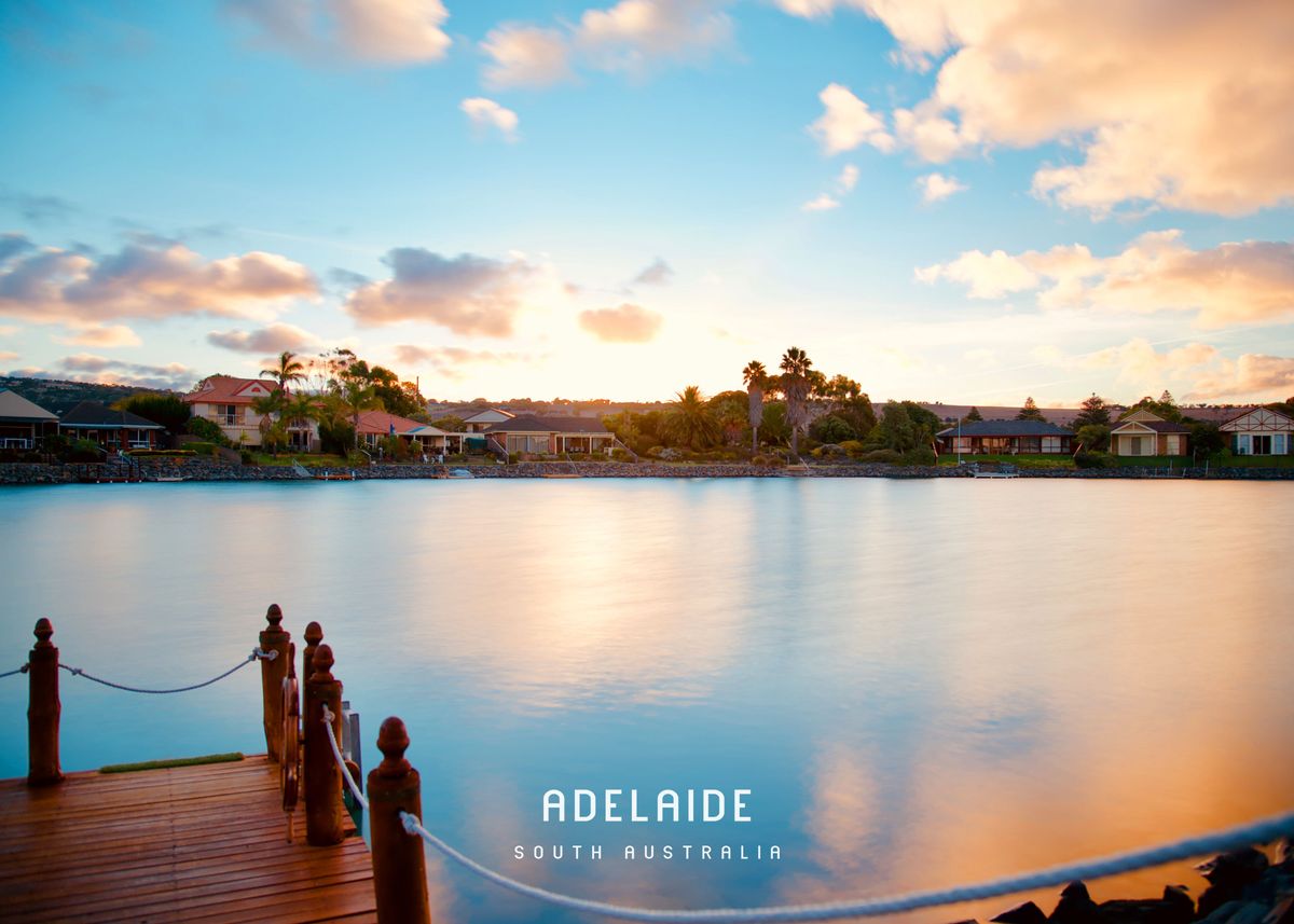 'Adelaide ' Poster, picture, metal print, paint by Famous City | Displate